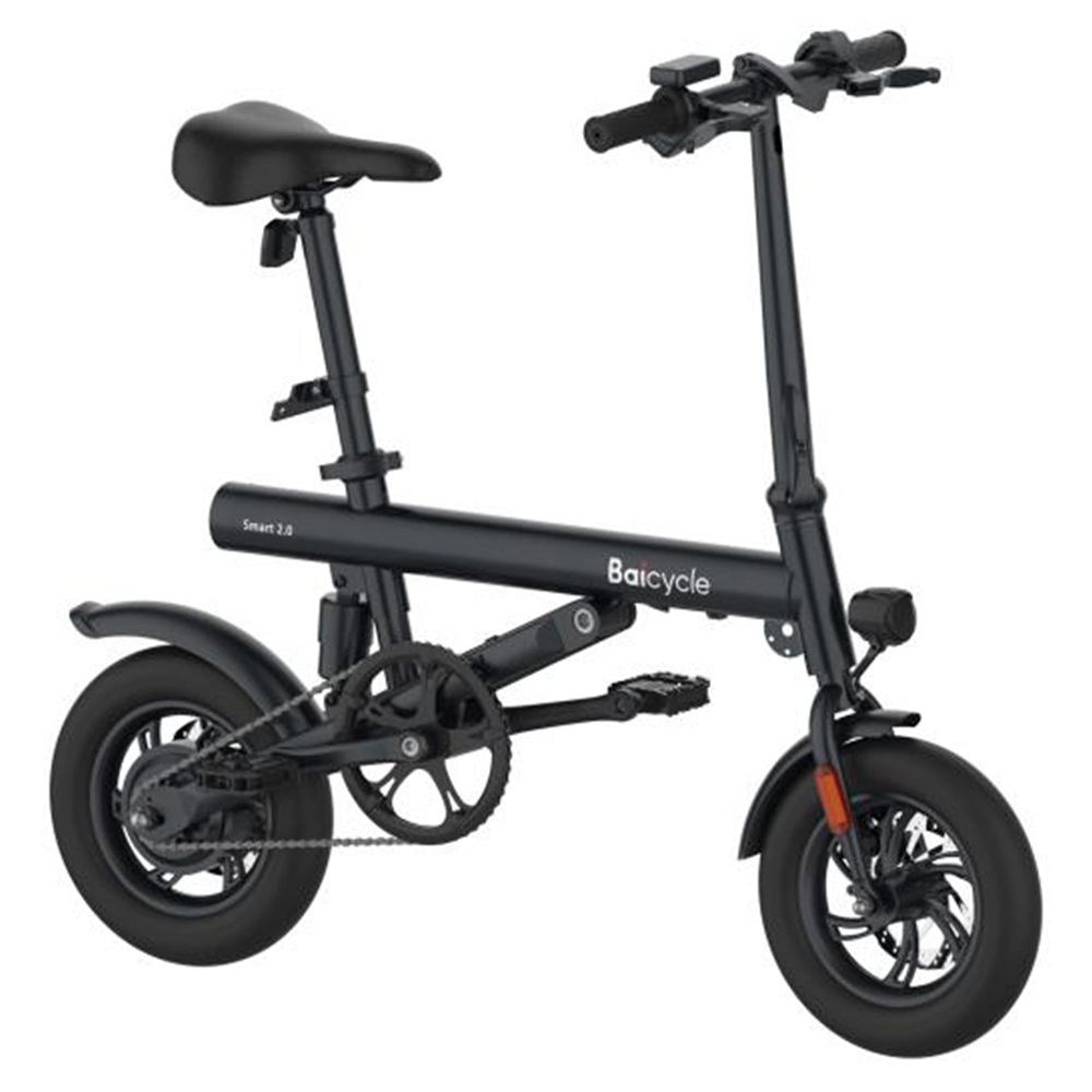 Baicycle Electric Folding Bike 12 Inch Tires 7.8Ah 250W Motor Black