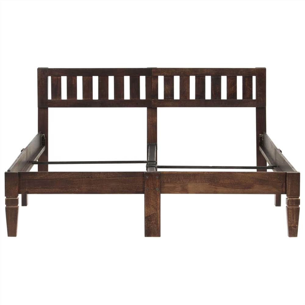 Bed Frame Solid Mango Wood 140 cm