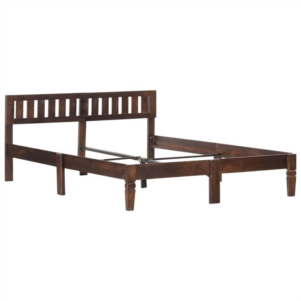 Bed Frame Solid Mango Wood 140 cm