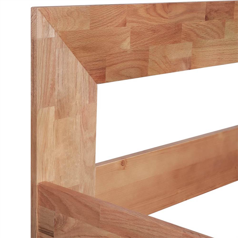 Bed Frame Solid Oak Wood 140x200 cm