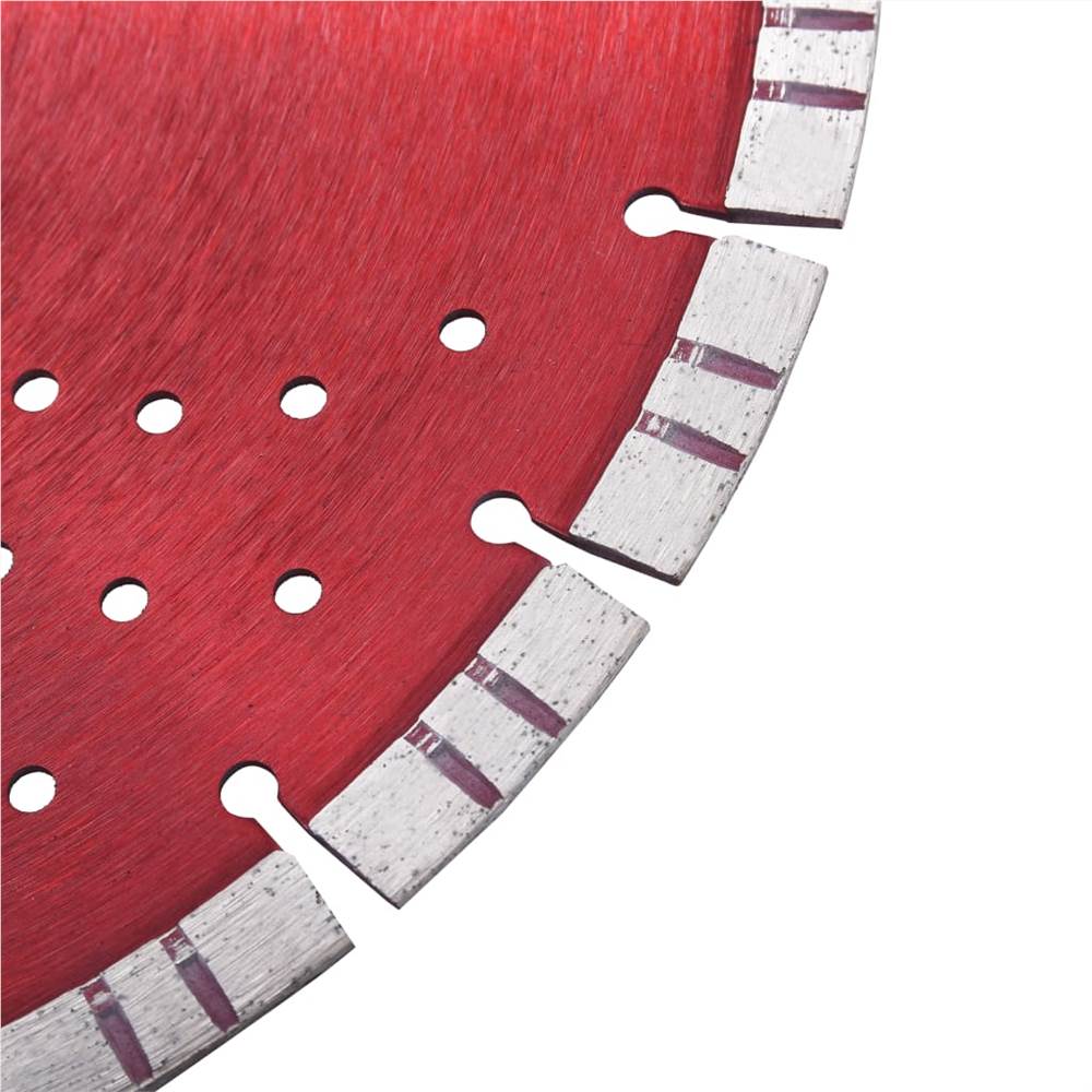 Diamond Cutting Disc with Turbo and Holes Steel 350 mm