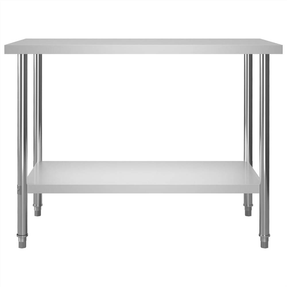 Kitchen Work Table 120x60x85 cm Stainless Steel