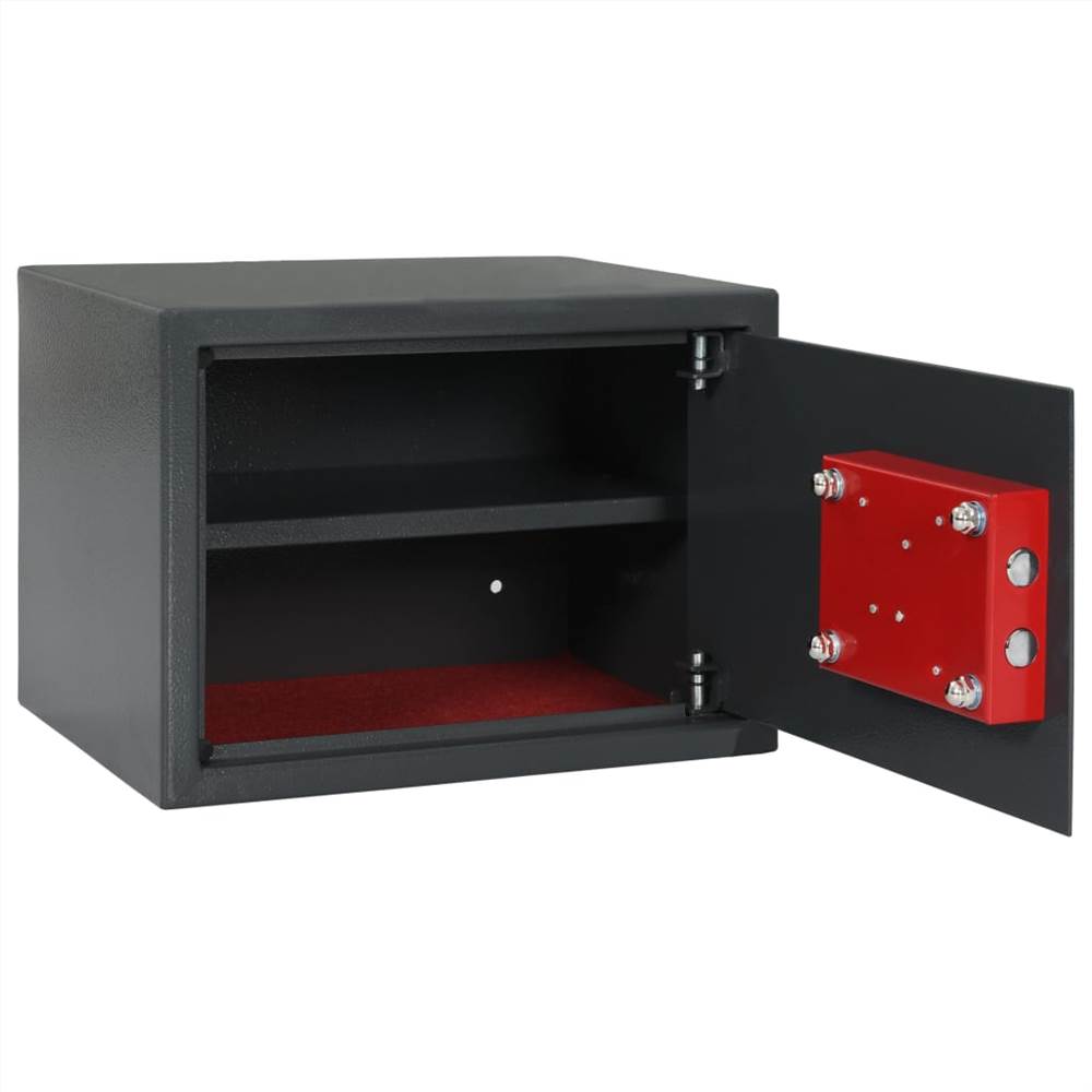 Mechanical Safe Dark Grey 35x25x25 cm Steel