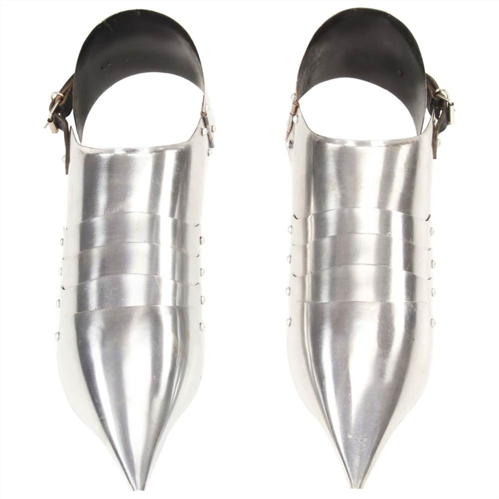 Medieval Knight Armour Sabatons Replica LARP Silver Steel