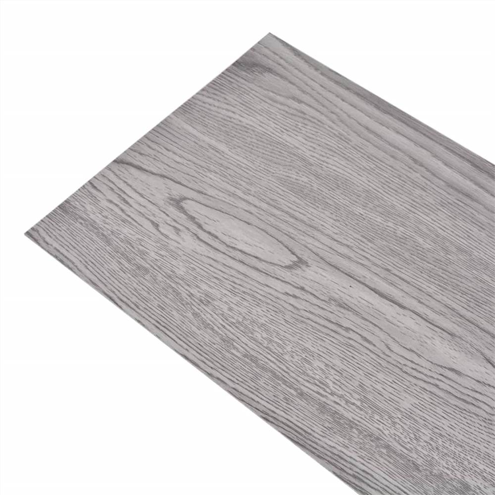 PVC Flooring Planks 5.26 m² 2 mm Dark Grey