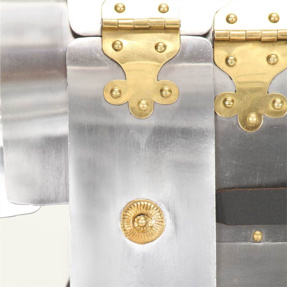 Roman Soldier Body Armour Replica LARP Silver Steel