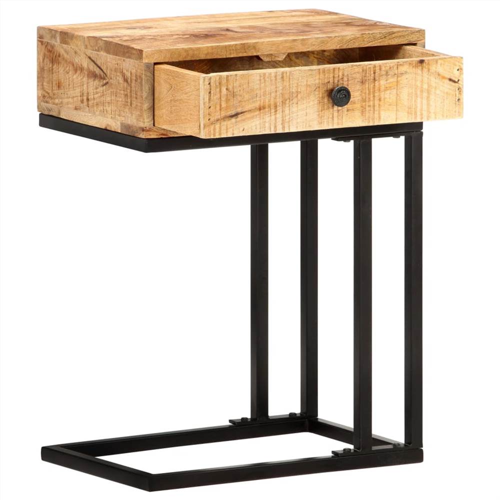 U-Shaped Side Table 45x30x61 cm Solid Mango Wood