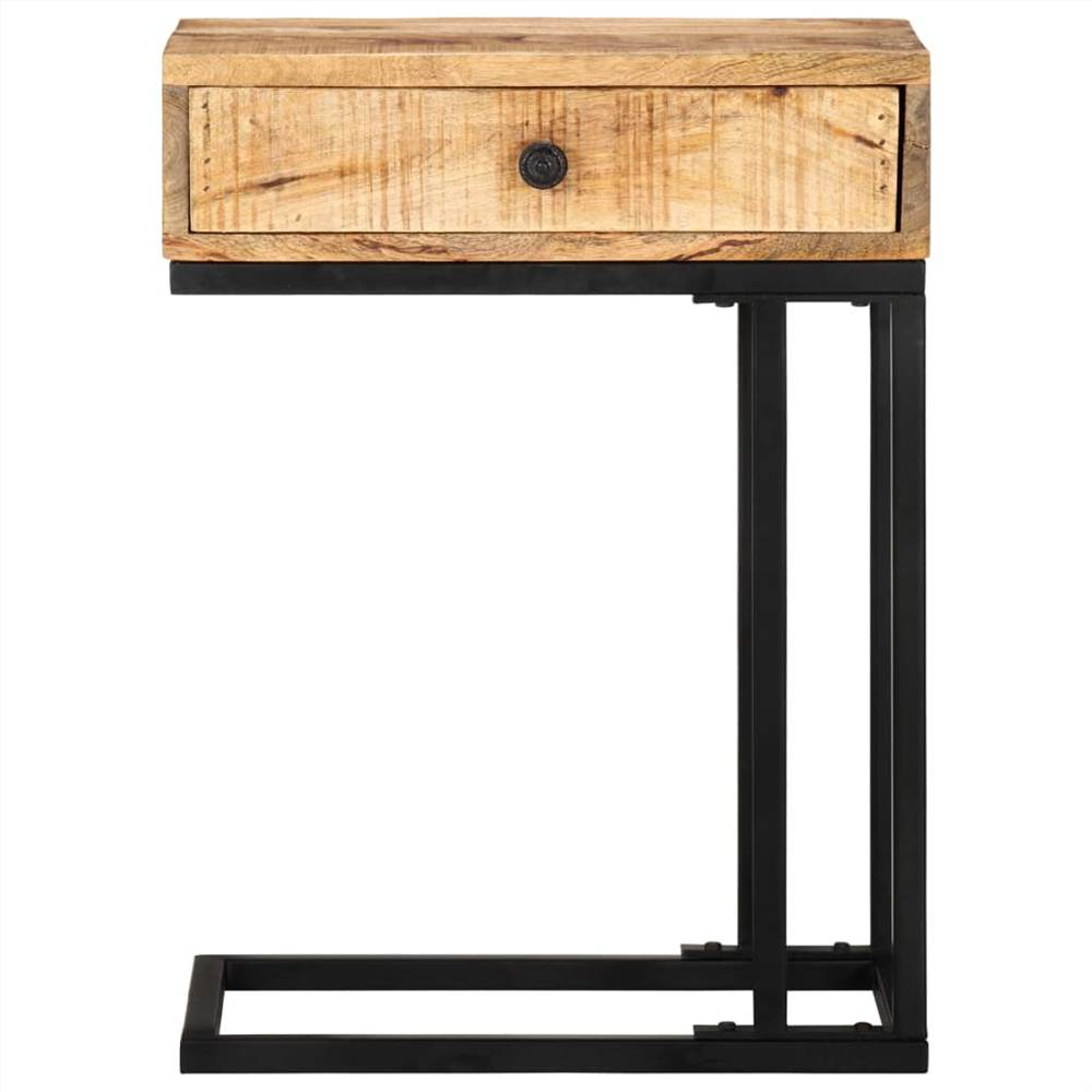 U-Shaped Side Table 45x30x61 cm Solid Mango Wood
