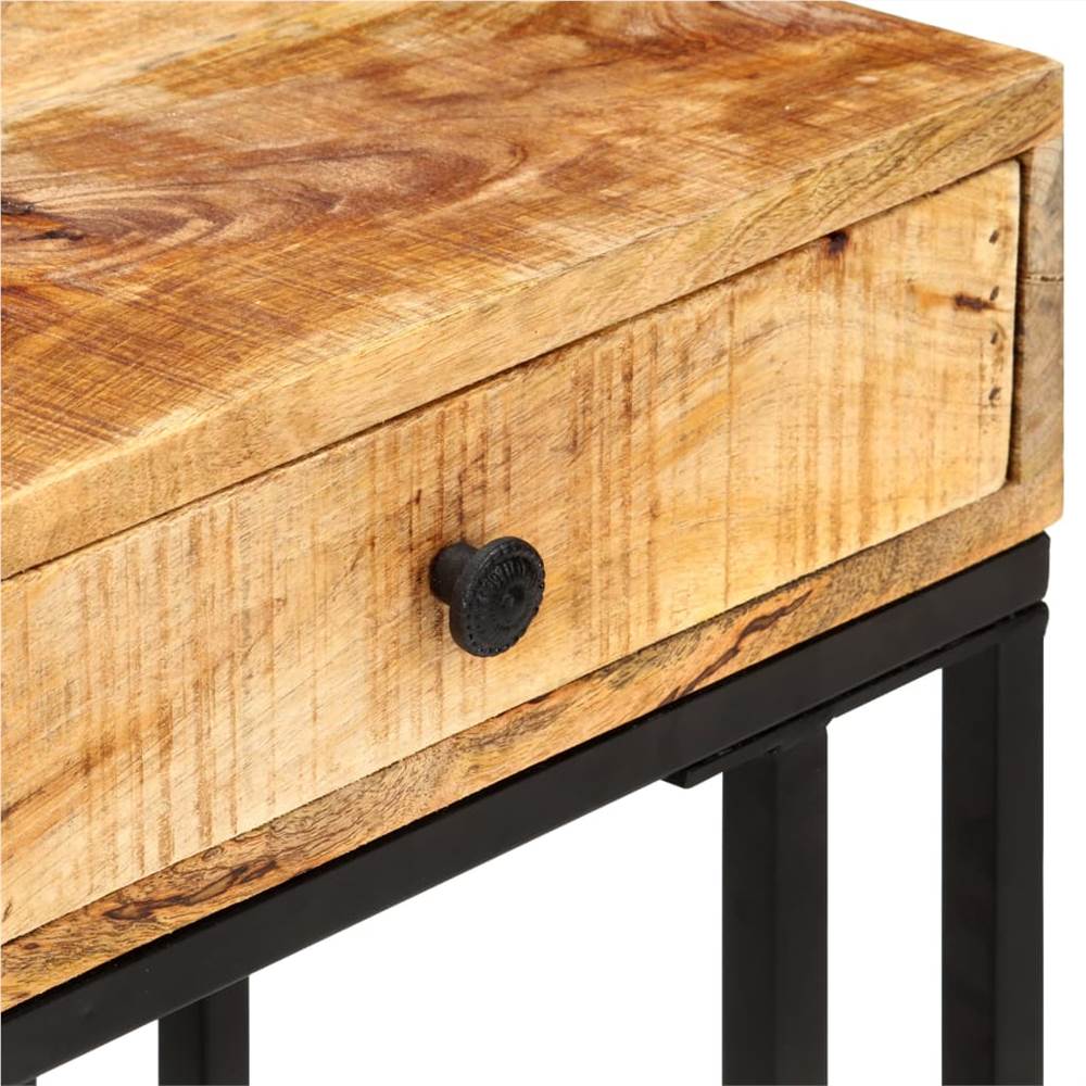U-Shaped Side Table 45x30x61 cm Solid Mango Wood