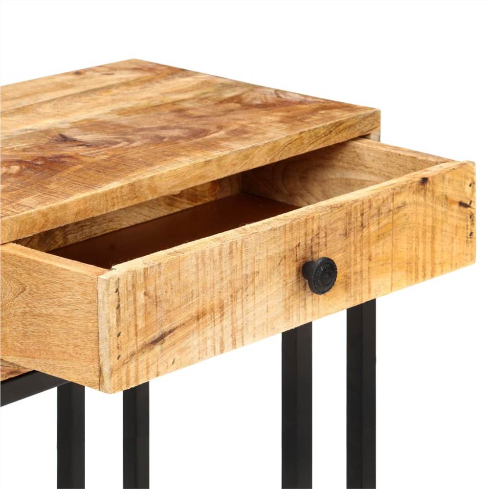 U-Shaped Side Table 45x30x61 cm Solid Mango Wood