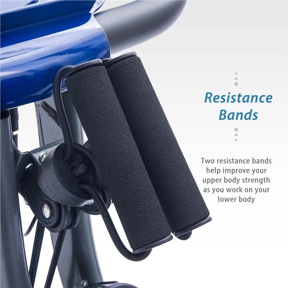 Merax Folding Exercise X-Bike Black and Blue