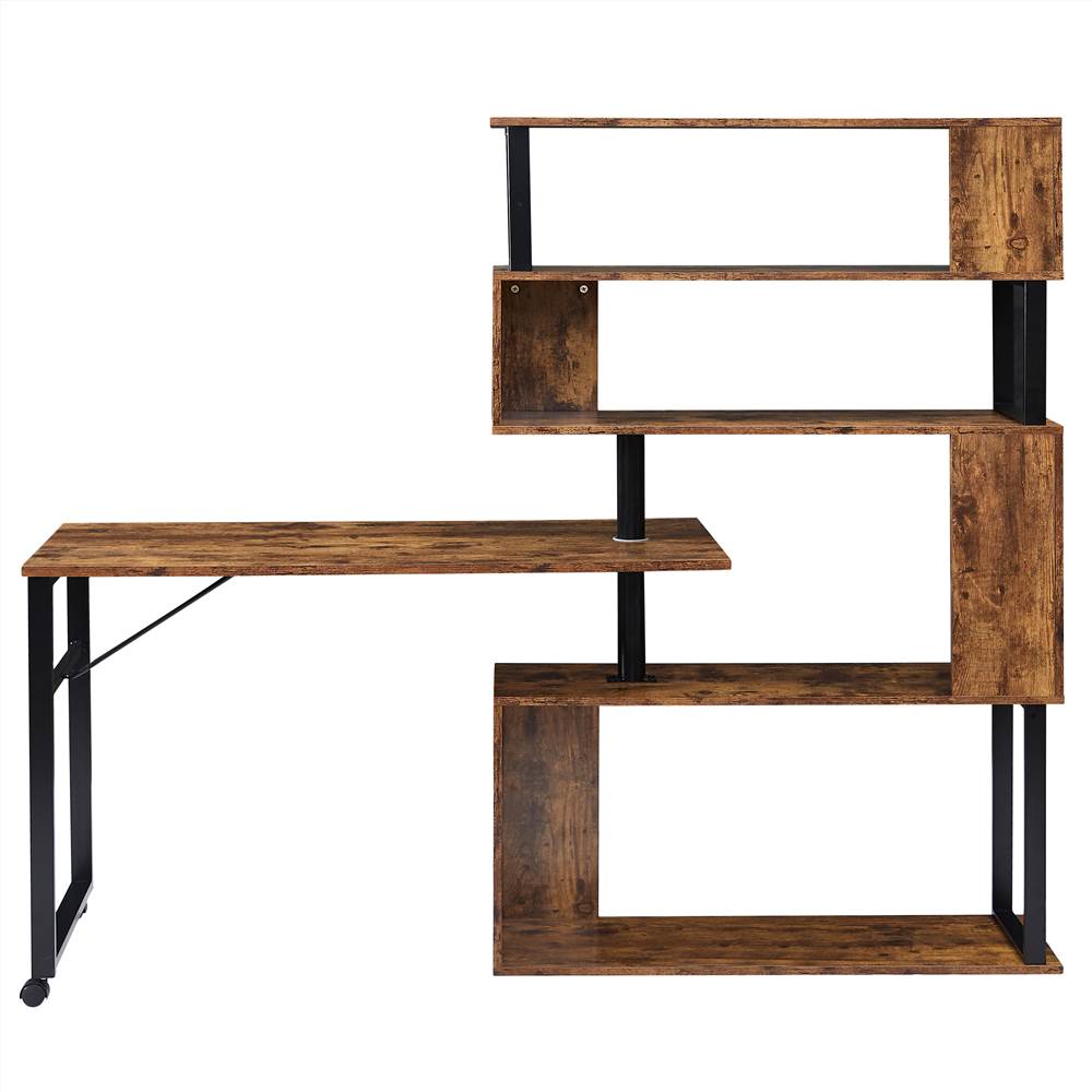 Home Office L-Shaped Rotating Computer Desk - Tiger