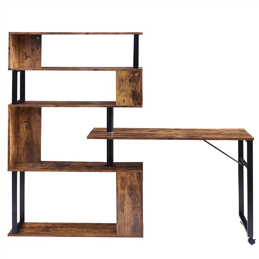 Home Office L-Shaped Rotating Computer Desk - Tiger