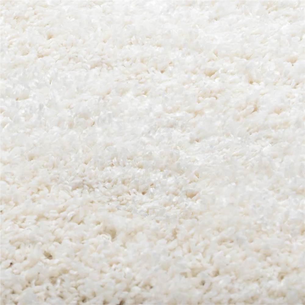 Shaggy Area Rug 120 cm Cream