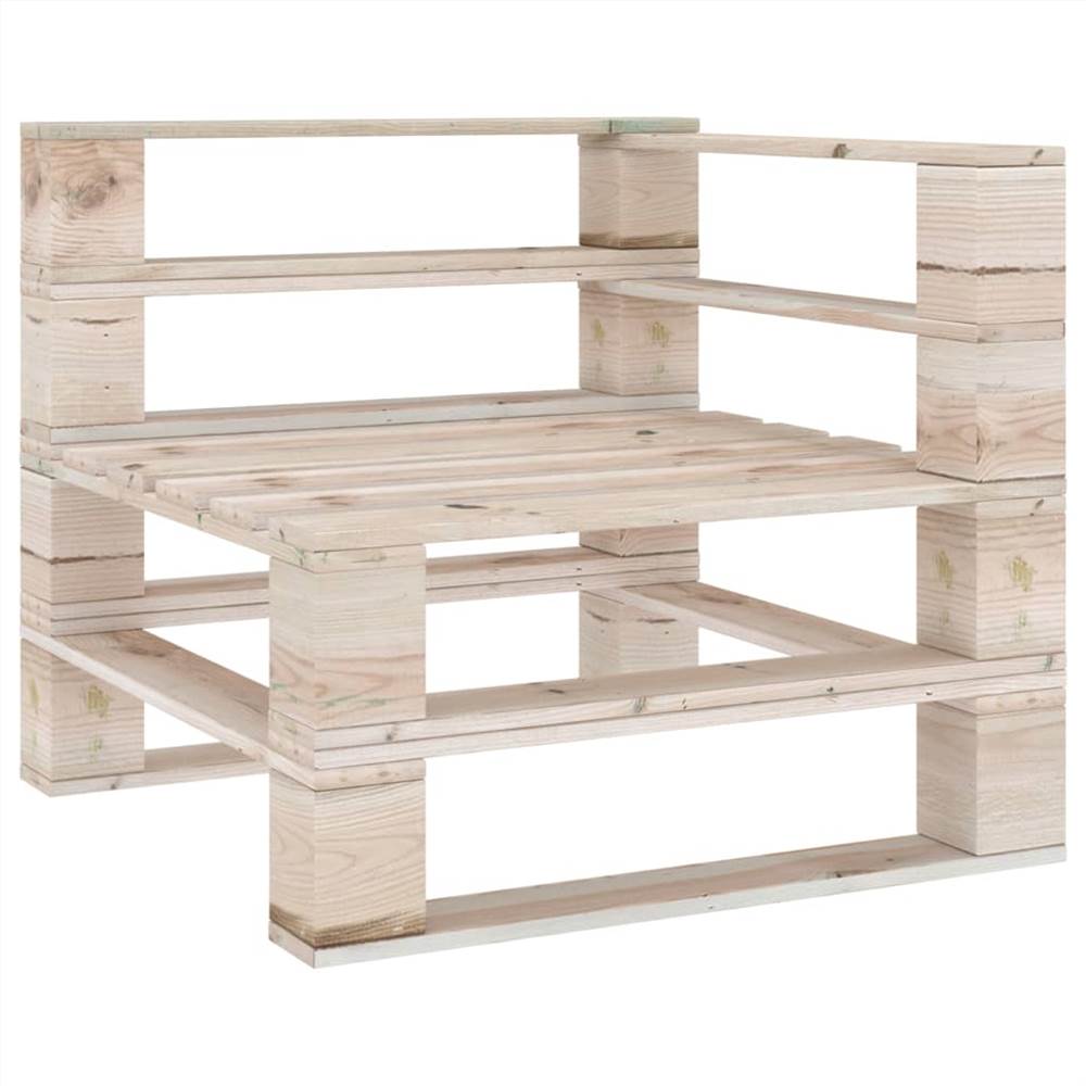 4 Piece Garden Pallet Lounge Set Pinewood