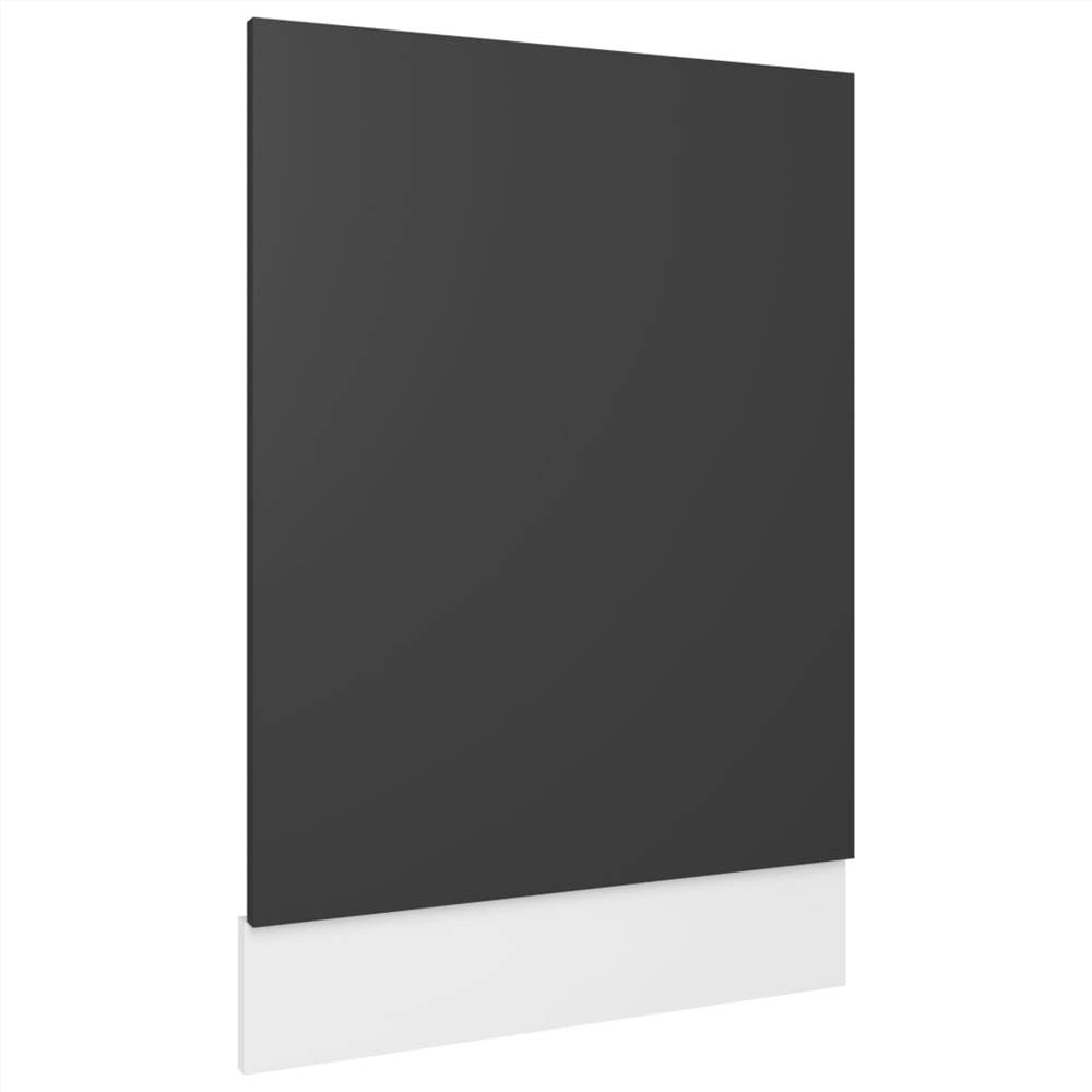 Dishwasher Panel Grey 45x3x67 cm Chipboard
