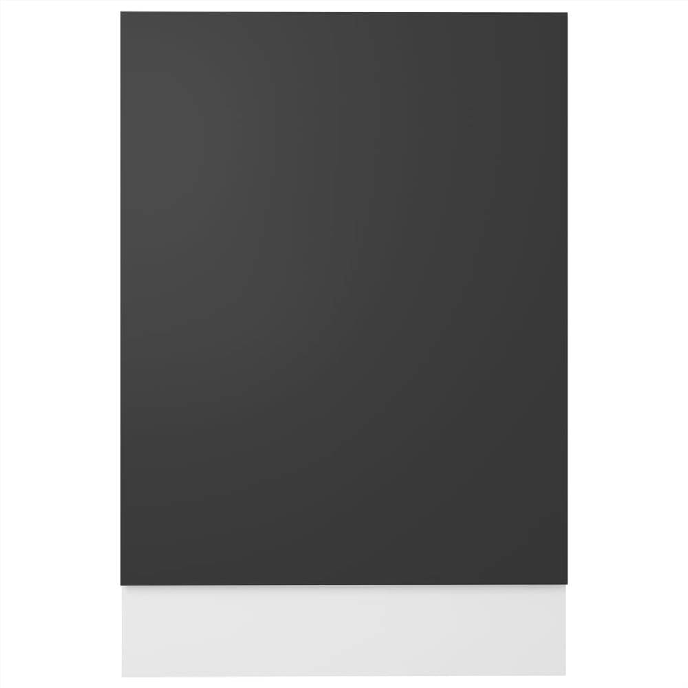 Dishwasher Panel Grey 45x3x67 cm Chipboard