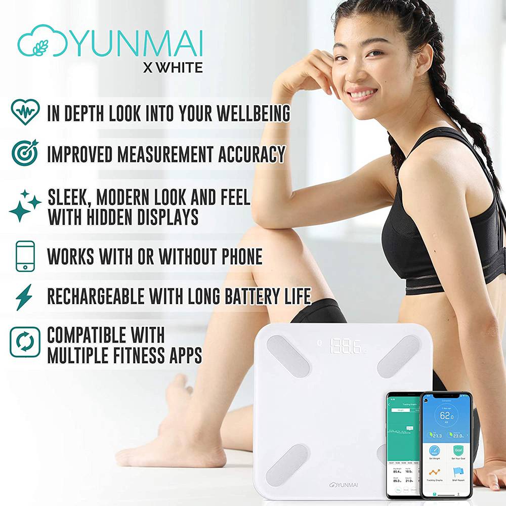 YUNMAI X Smart Bluetooth Body Fat Scale White