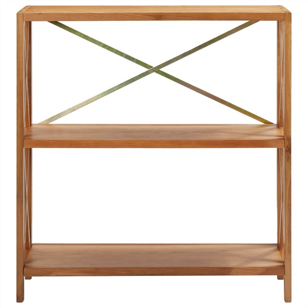 3-Tier Shelf 80x30x87 cm Solid Oak Wood