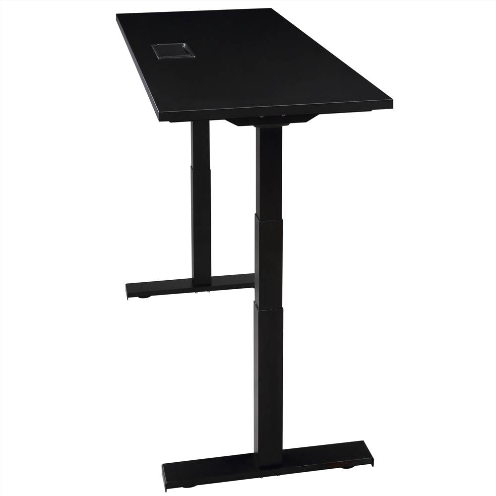 Home Office Computer Desk Height Adjustable Black
