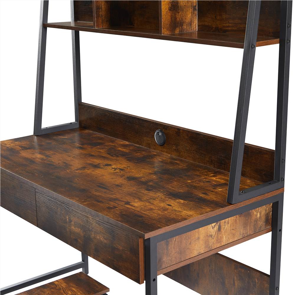 Home Office Computer Desk with Hutch Tiger