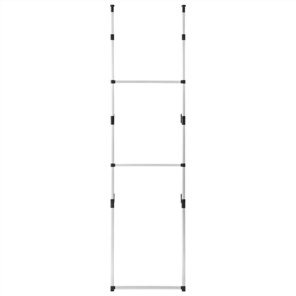 Telescopic Wardrobe System with Rods Aluminium