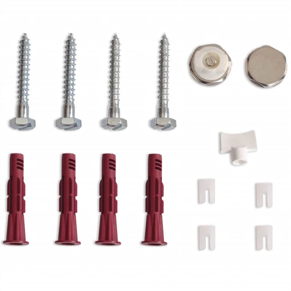 White Compact Convector Radiator Side Connectors 120 x 10 x 60 cm