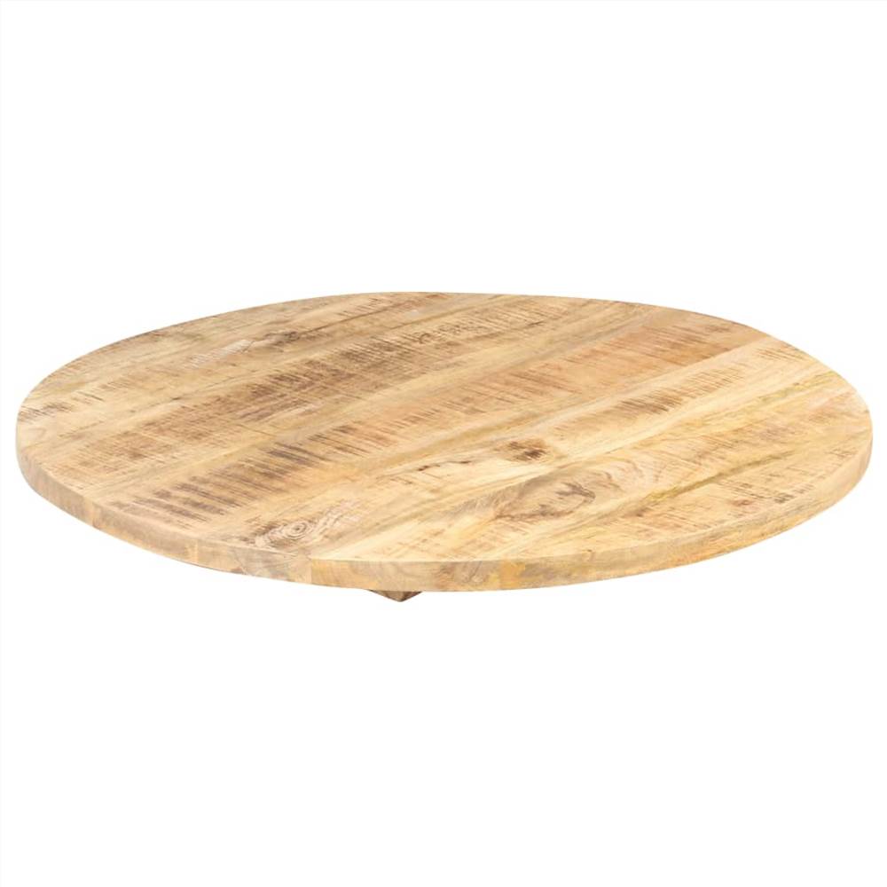 Table Top Solid Mango Wood Round 25-27 mm 80 cm