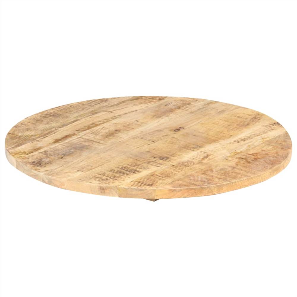 Table Top Solid Mango Wood Round 25-27 mm 80 cm