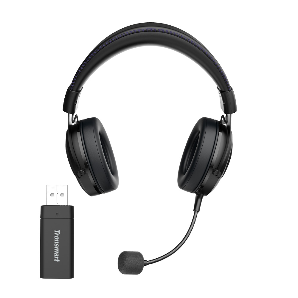 Tronsmart Shadow 2.4G Wireless Gaming Headset -Black+Purple