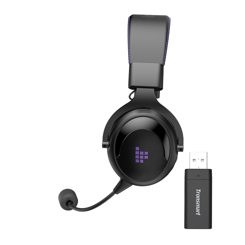 Tronsmart Shadow 2.4G Wireless Gaming Headset -Black+Purple