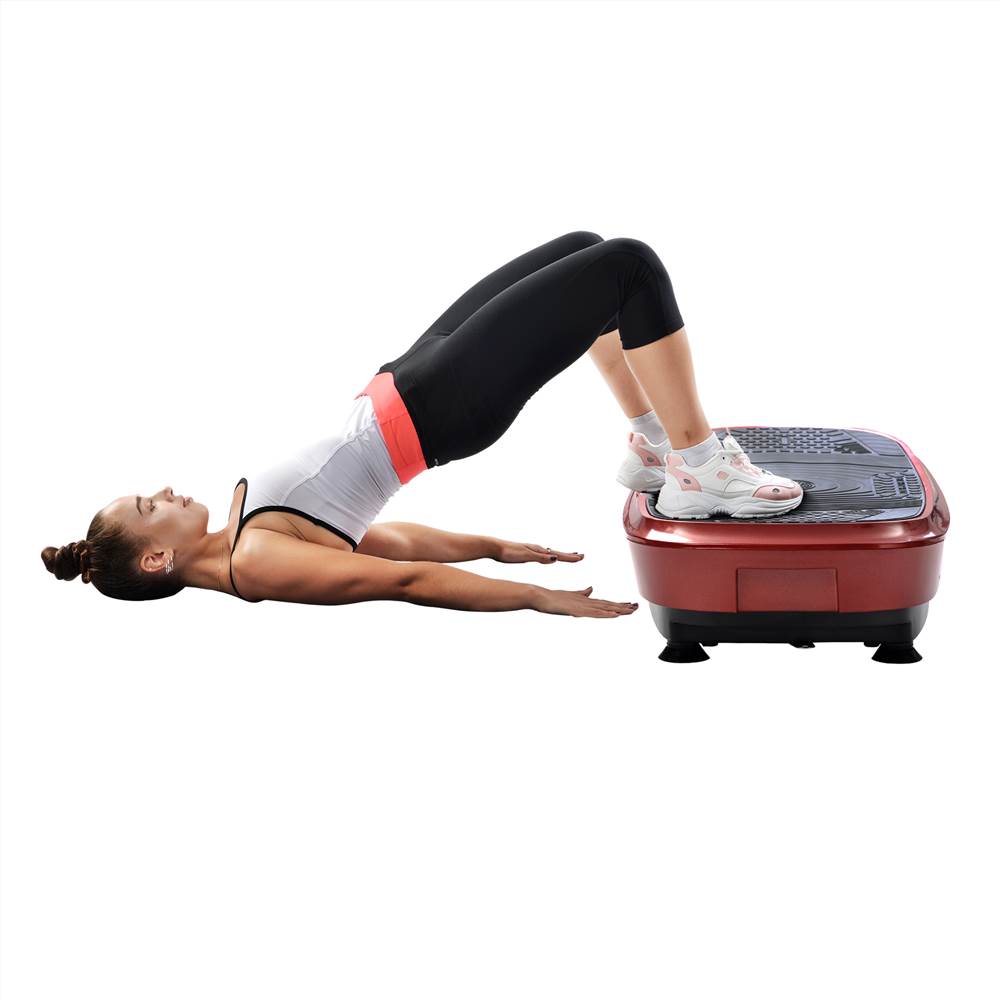 Merax Professional Vibration Plate 3d Rocker Vibration Red