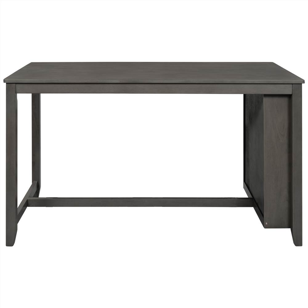 TOPMAX Counter Height Wooden Dining Table Gray