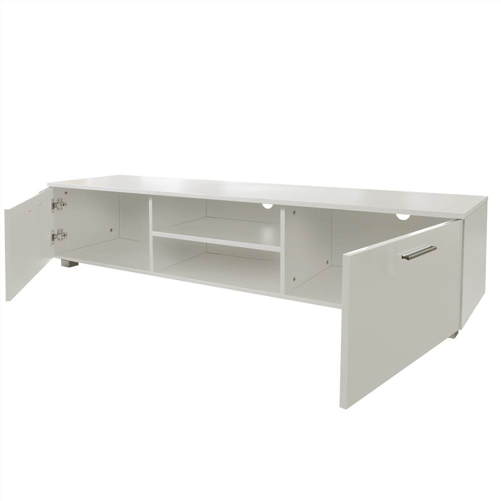 63" TV Stand Suitable for Placing TVs up to 70" White
