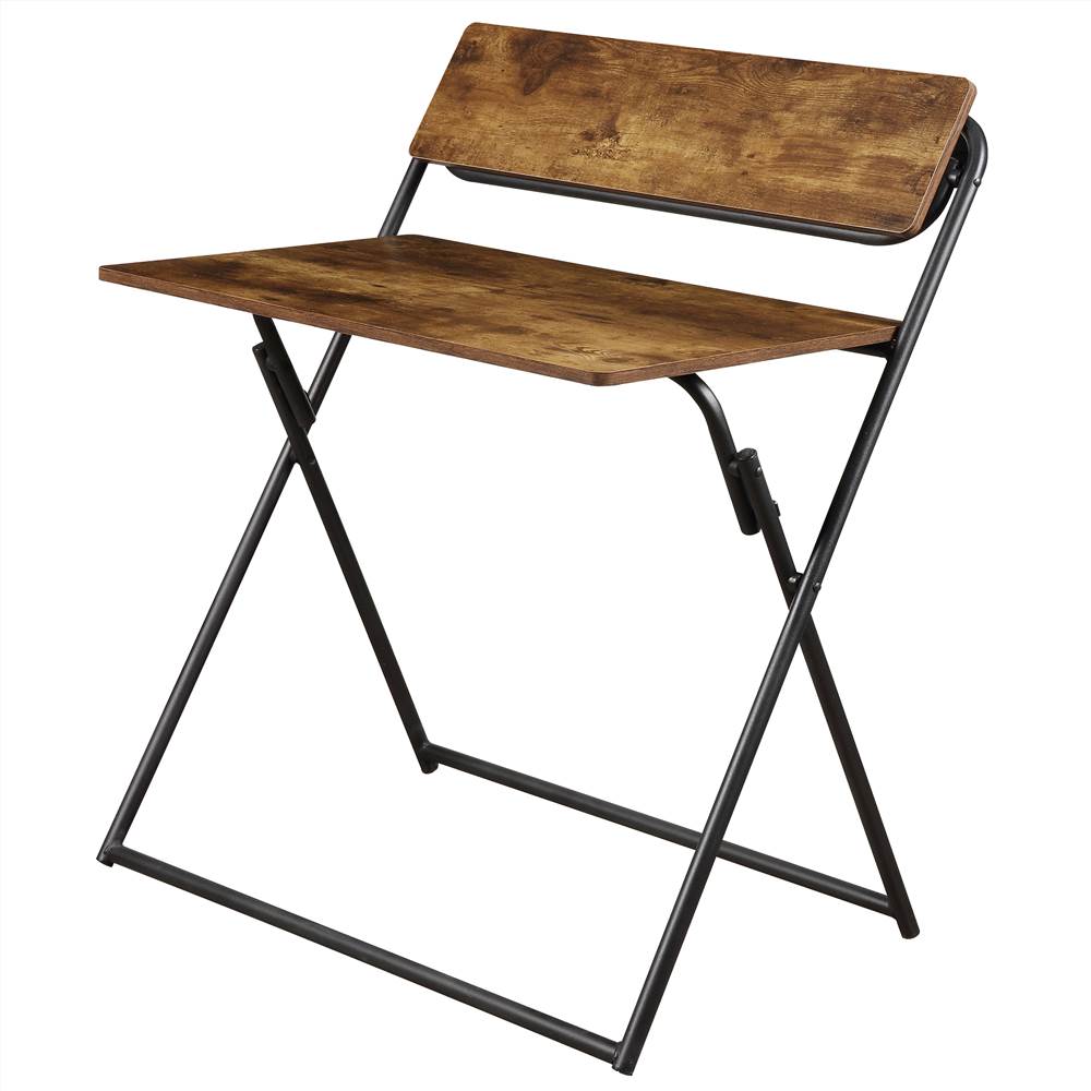 Home Office MDF Folding Computer Desk with Shelf Tiger