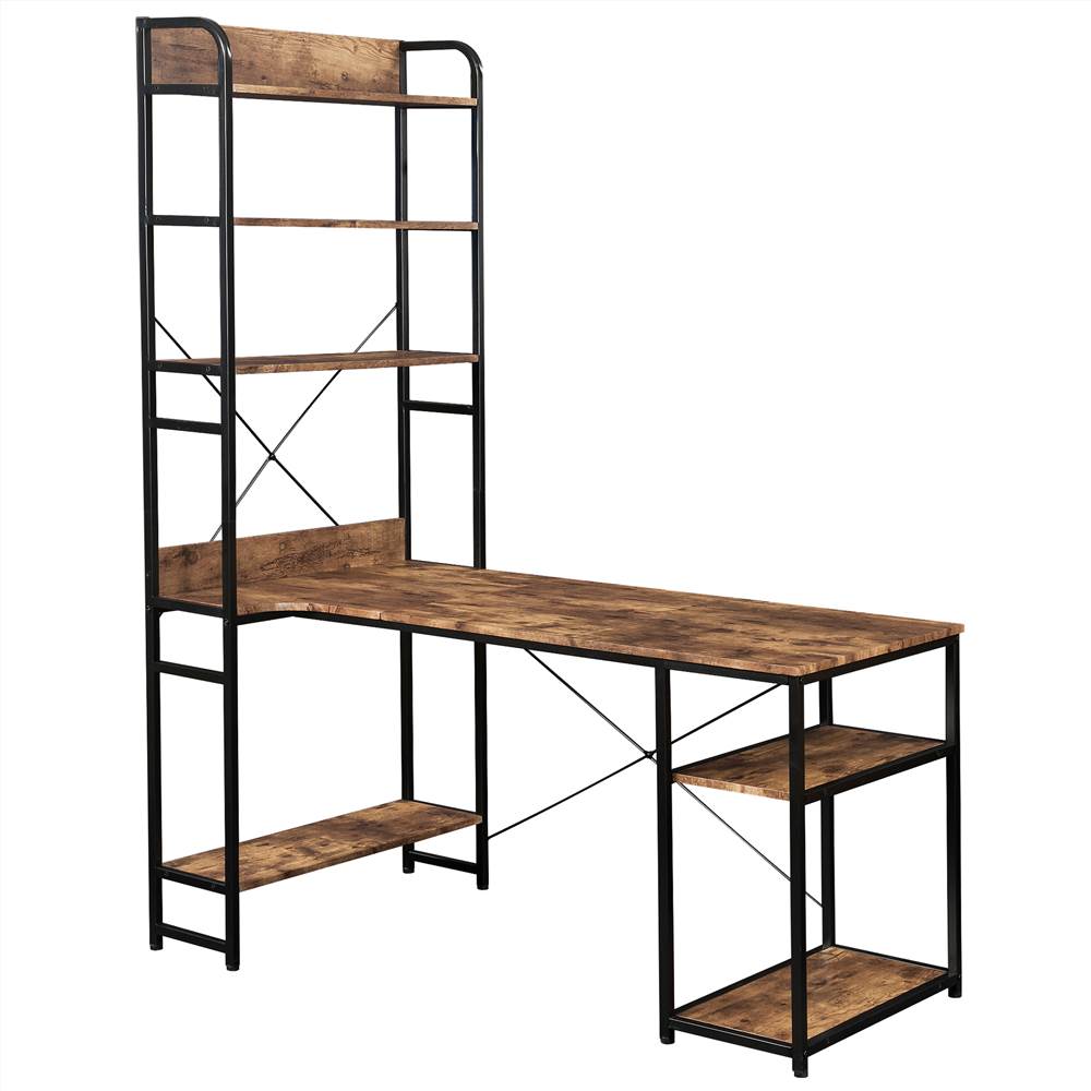 Home Office Steel Frame and MDF Board Computer Desk Tiger