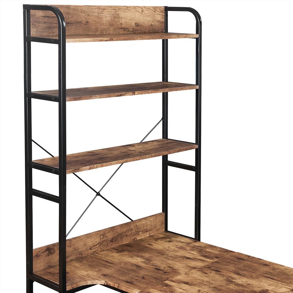 Home Office Steel Frame and MDF Board Computer Desk Tiger