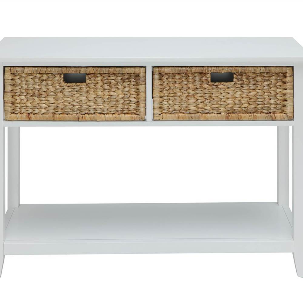 ACME Flavius 44" Wooden Console Table with 2 Drawers White