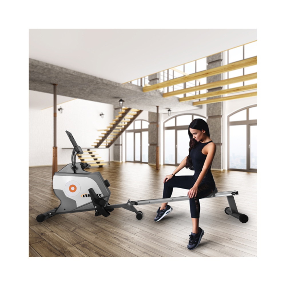 Merax Folding Rowing Machine with Magnetic Tension LED monitor