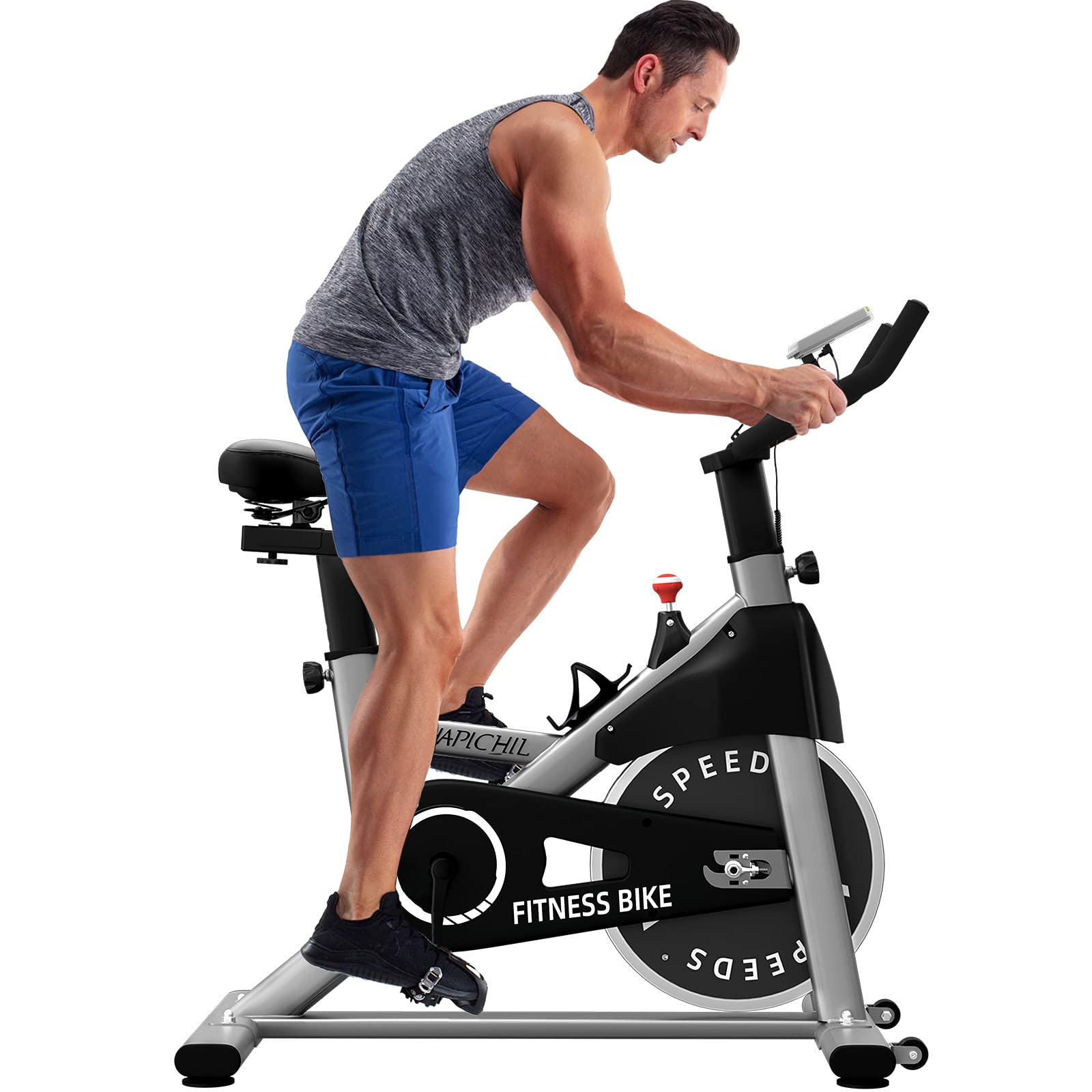 Hapichil SB001-B Spinning Bike Magnetic Resistance Silver