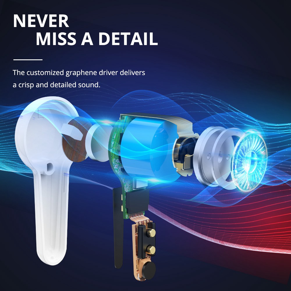 Tronsamrt Apollo Air Plus Qualcomm QCC3046 ANC TWS Earphones White