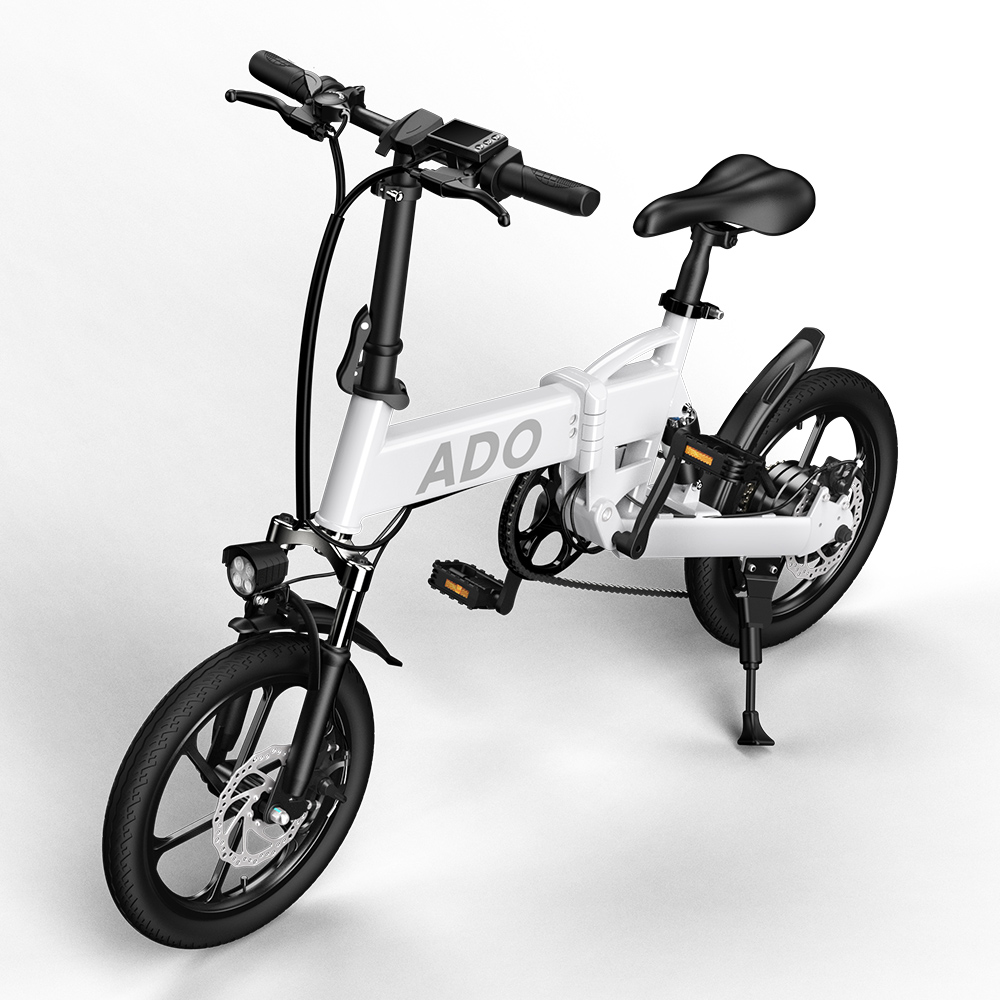 ADO A16 Electric Folding Bike 350W Motor 7.8Ah Removable Battery White
