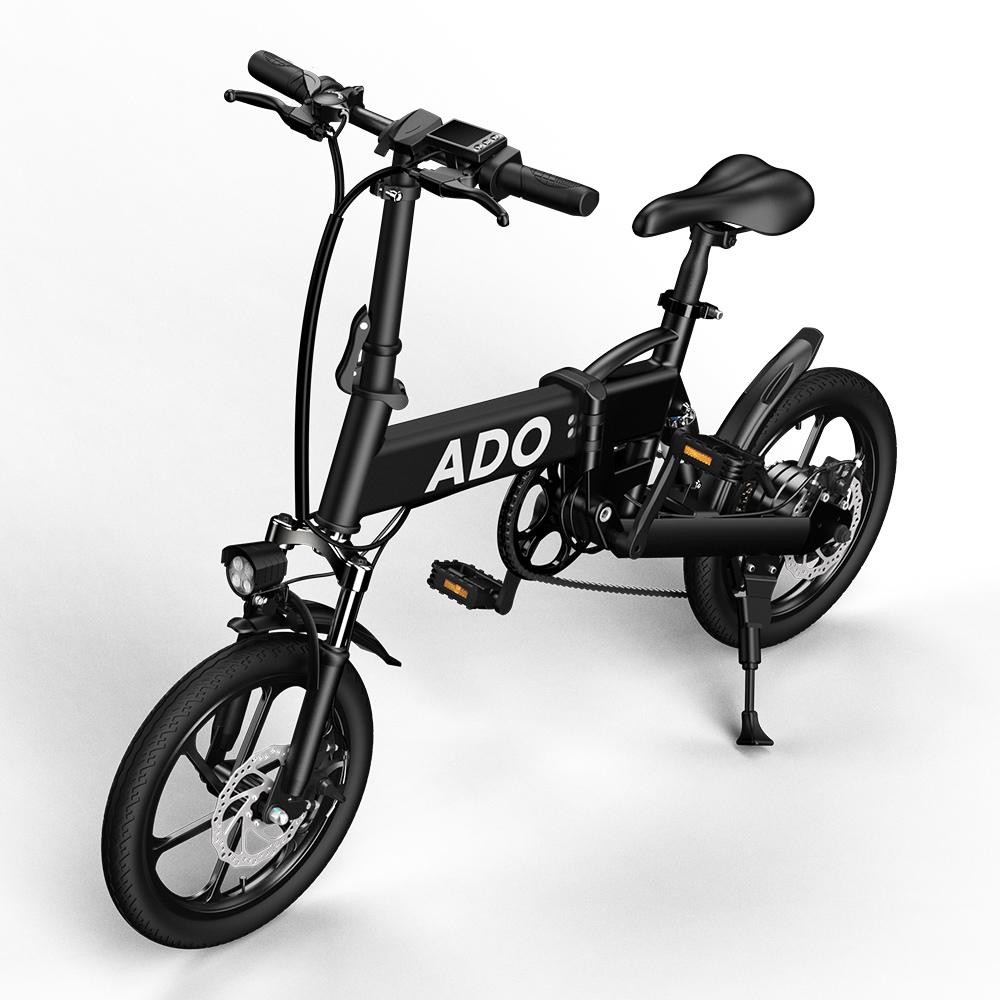 ADO A16 Electric Folding Bike 350W Motor 7.8Ah Removable Battery Black