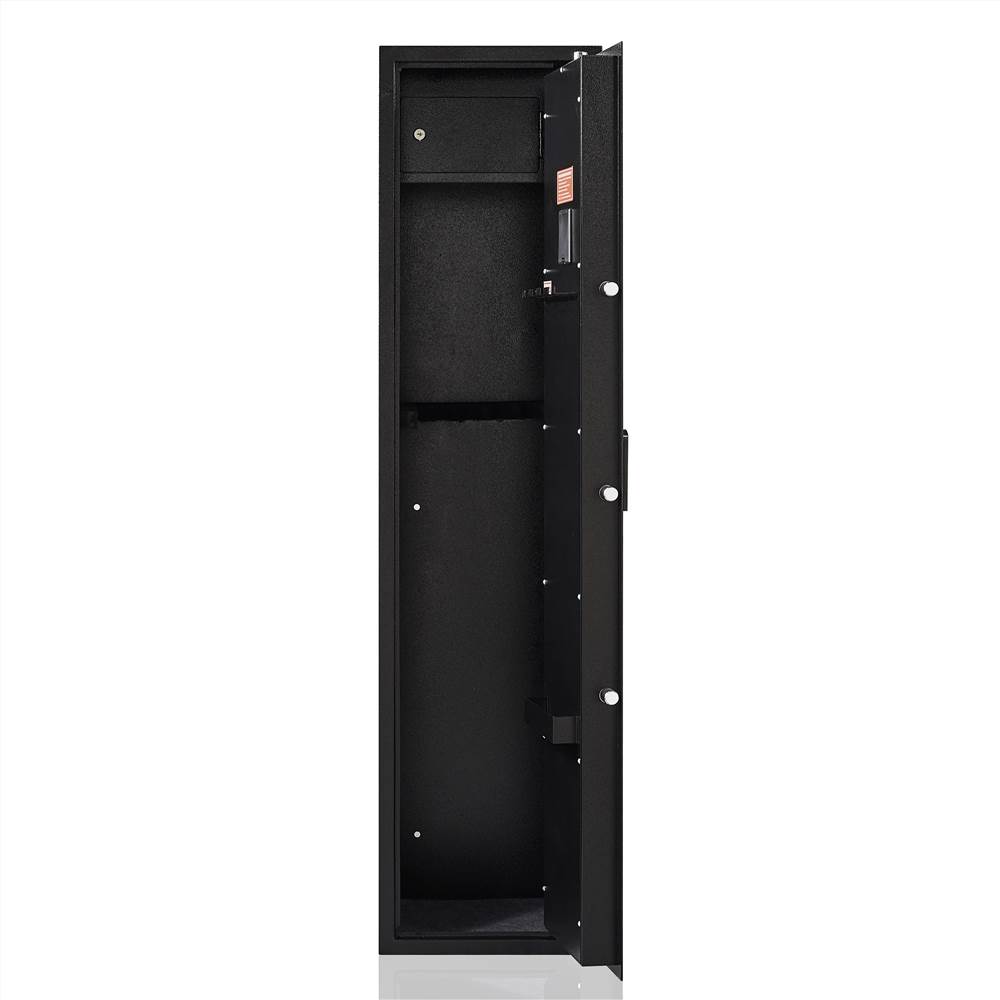 Fingerprint Identification Steel Safety Cabinet Black