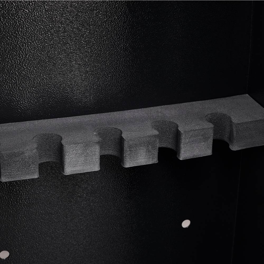 Dual Door Biometric Identification Steel Safety Cabinet Black