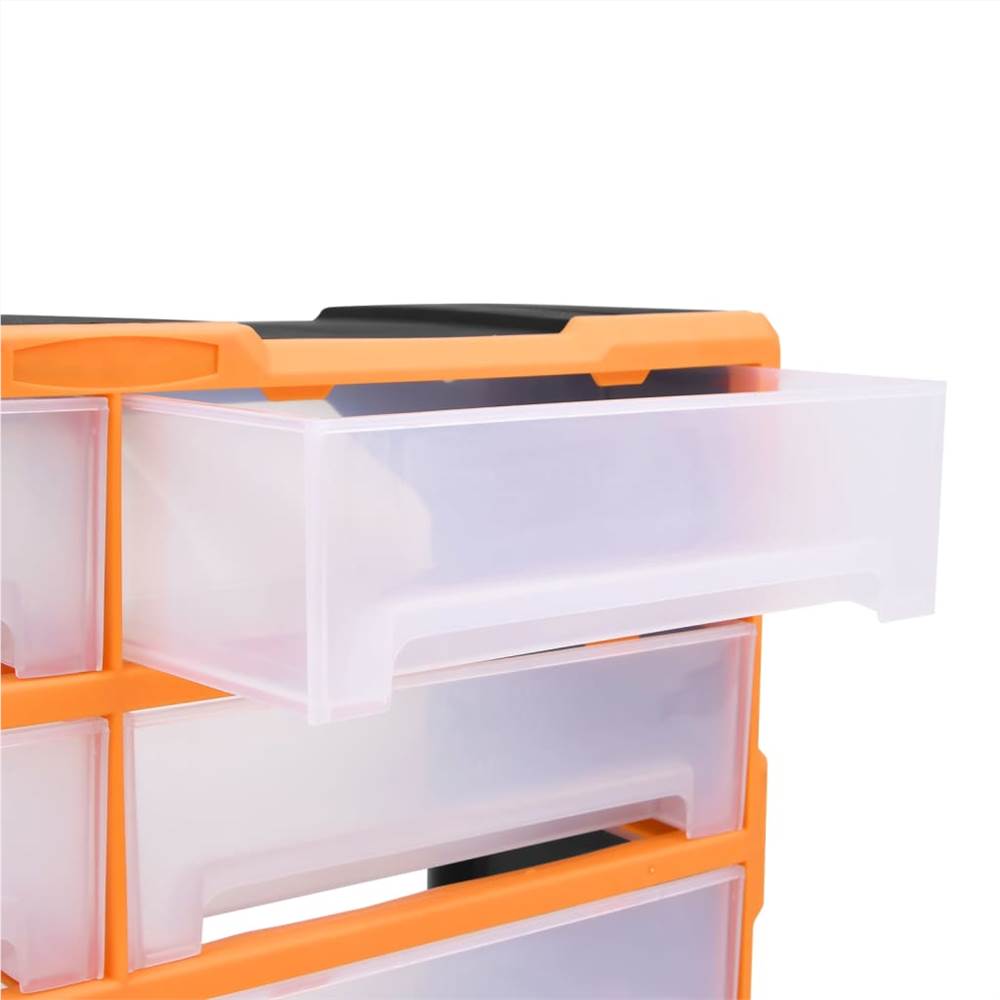 Multi-drawer Organiser with 8 Big Drawers 52x16x37 cm
