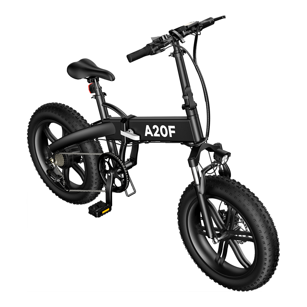 ADO A20F+ Electric Folding Bike 500W Motor 10.4Ah Battery Black