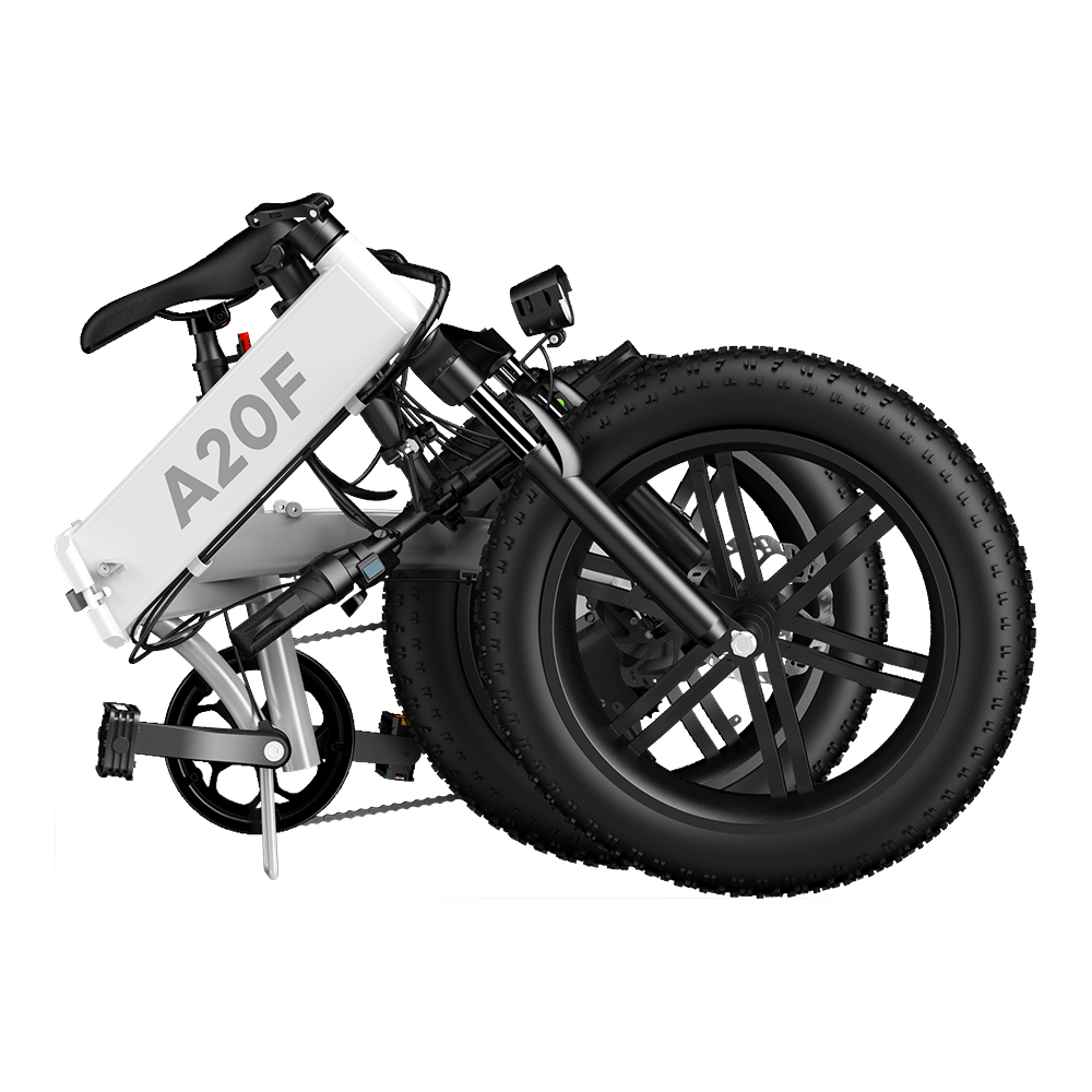 ADO A20F+ Electric Folding Bike 500W Motor 10.4Ah Battery White