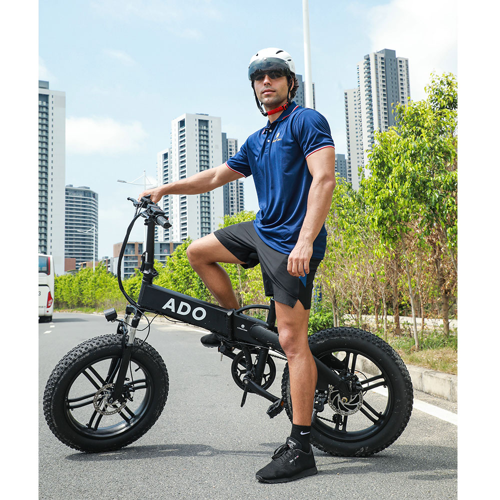 ADO A20F+ Electric Folding Bike 500W Motor 10.4Ah Battery White