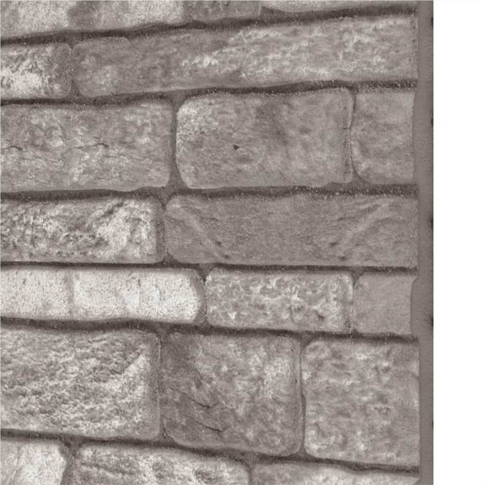 3D Wall Panels with Dark Grey Brick Design 10 pcs EPS